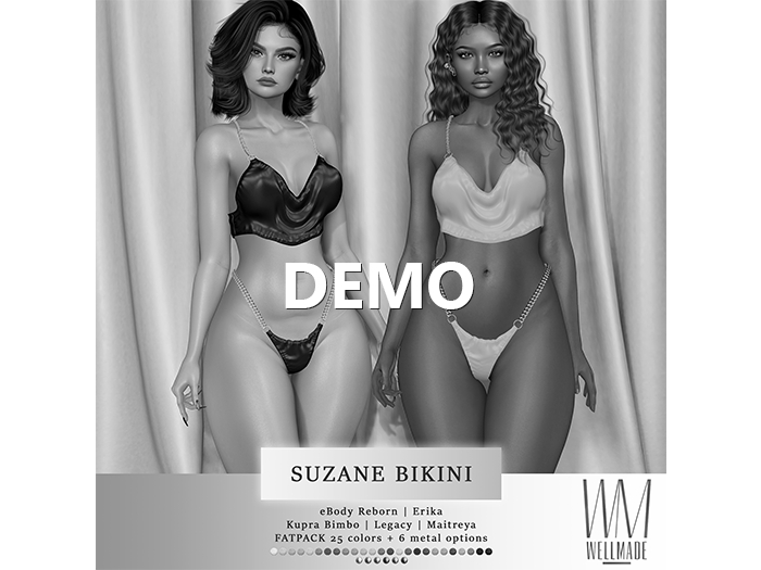 Second Life Marketplace [wellmade] Susane Bikini Demo